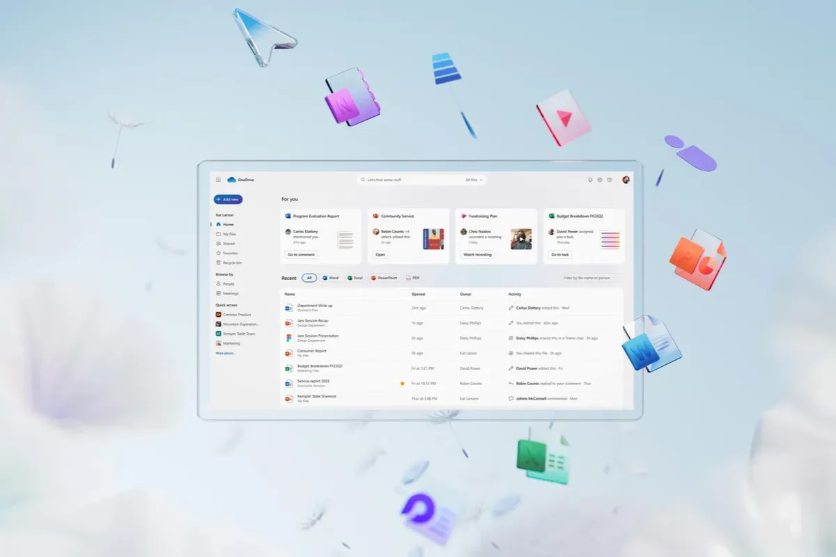 OneDrive unveils updated design and functionality for users