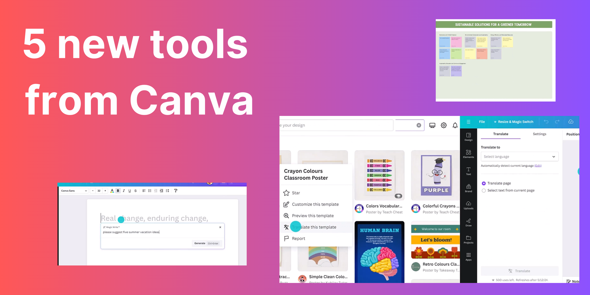 Canva Introduces 5 New Tools to Empower Creators Canva Introduces 5 New Tools to Empower Creators