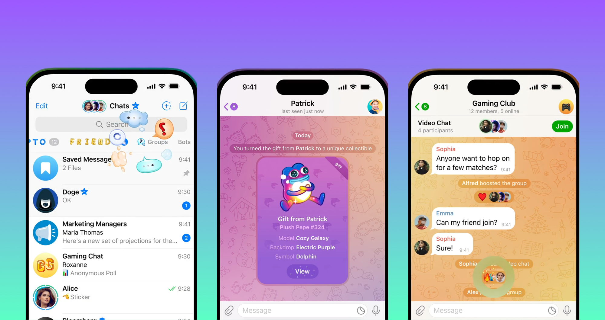 Telegram adds collectible gifts, message filters and more